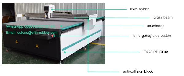 Rubber Gasket Vibrating Knife Cutter CNC Cutting Machine Supplier